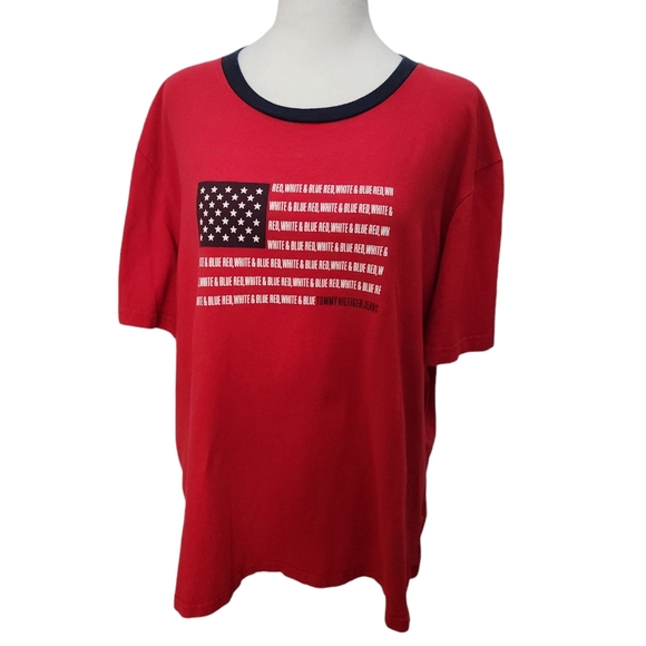 Tommy Hilfiger | Tops | Tommy Hilfiger Red Tshirt Size 3x Plus | Poshmark